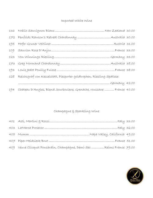 Harbor Haus Restaurant menu in Copper Harbor, Michigan, USA