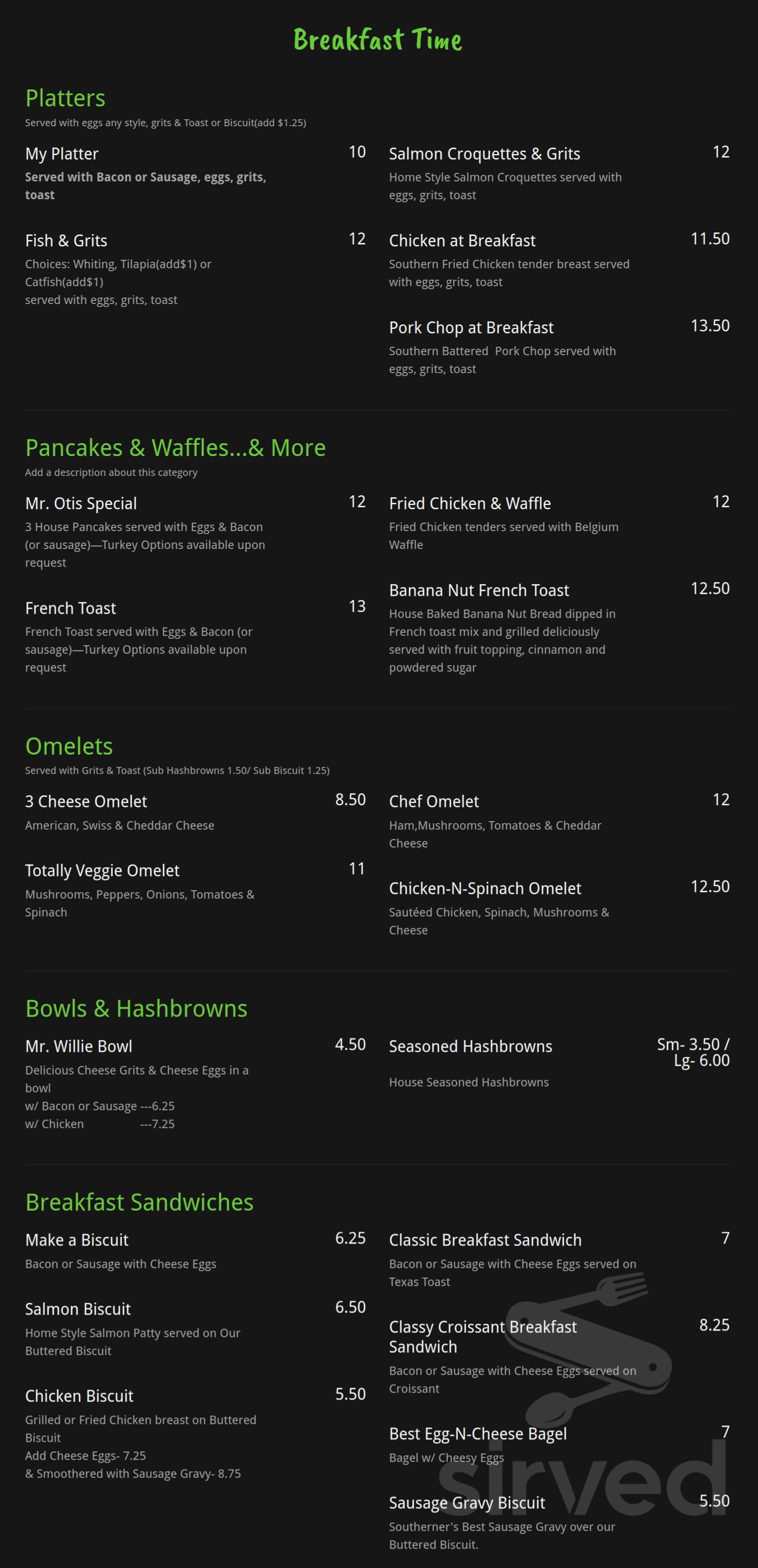 Menu - Atlanta GA's My Coffee Shop at Eastlake | Sirved