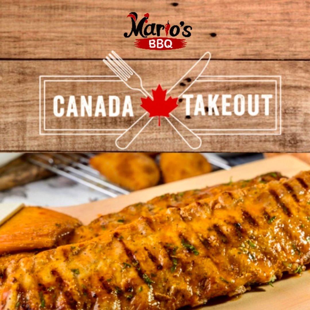 Mario's BBQ menu in Mississauga, Ontario, Canada