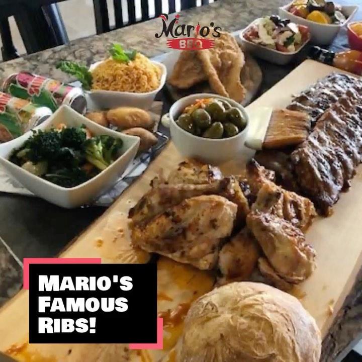Mario's BBQ menu in Mississauga, Ontario, Canada