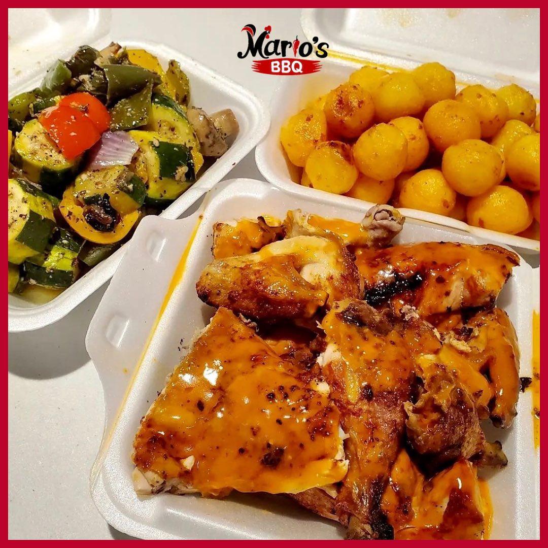Mario's BBQ menu in Mississauga, Ontario, Canada