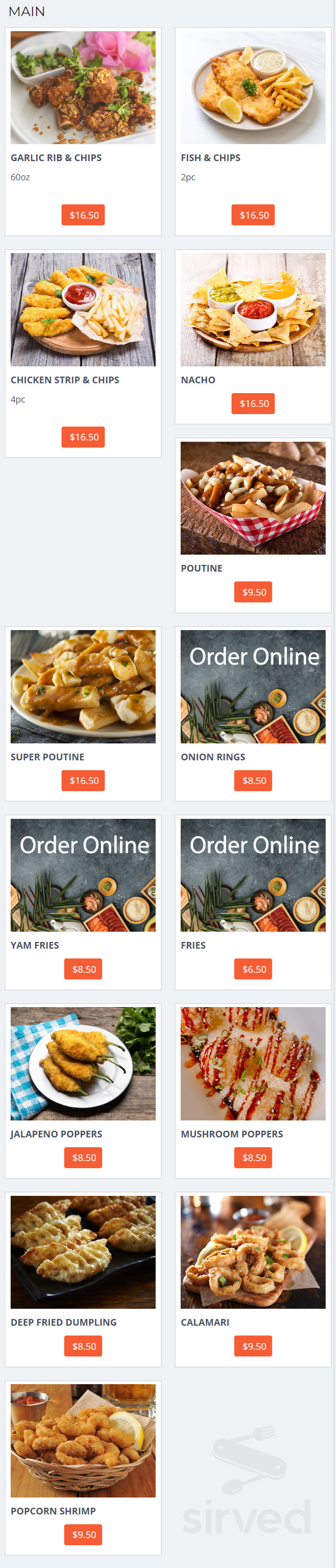 Three hills chicken & Bar menus in Three Hills, Alberta, Canada