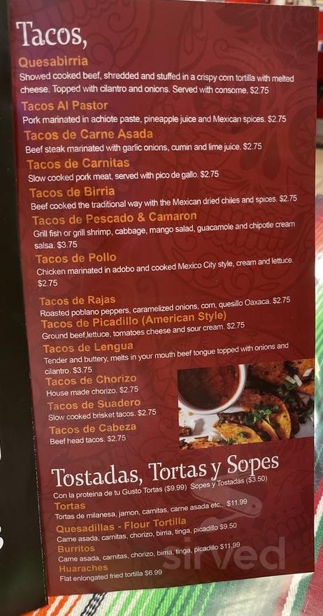 Chilangos Mexican Grill menus in Plantation, Florida, United States
