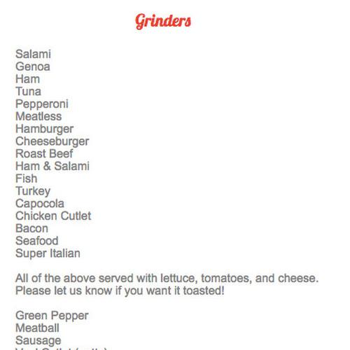 Gus' Pub And Pizzarama menu in Plainfield, Connecticut, USA