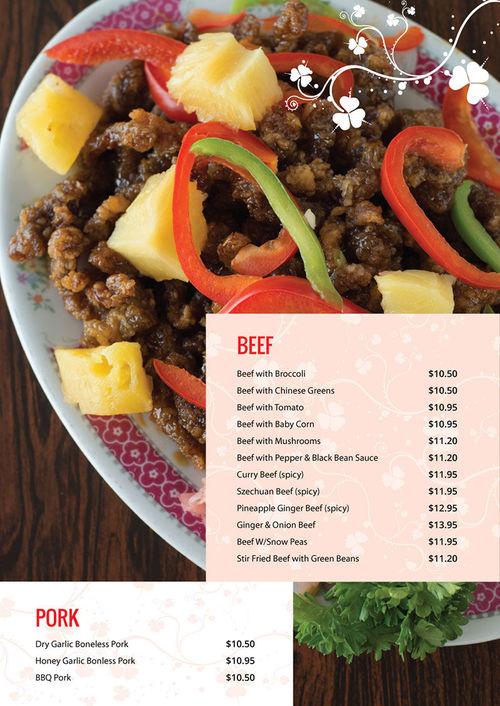 Golden Carriage Restaurant menu in Courtenay, British Columbia, Canada