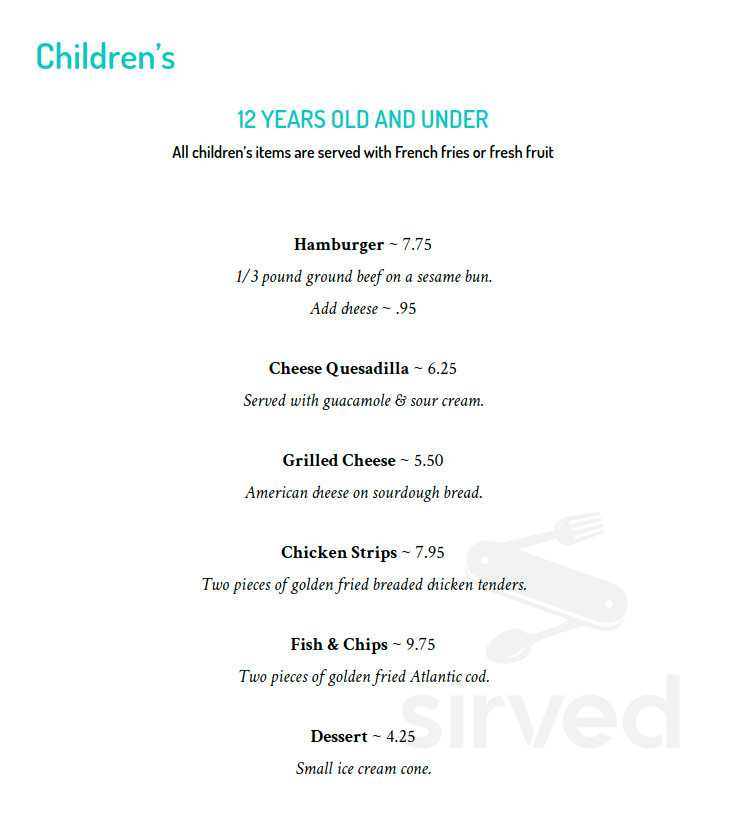 Breakwater Restaurant menu in Santa Barbara, California, USA