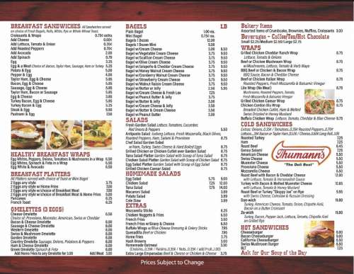 Ben's Bagel Barn menu in Little Ferry, New Jersey, USA