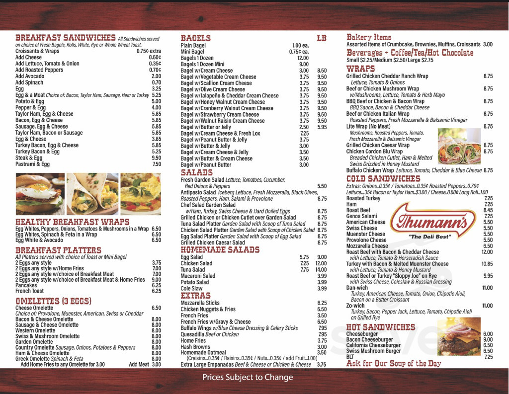 Ben's Bagel Barn menu in Little Ferry, New Jersey, USA