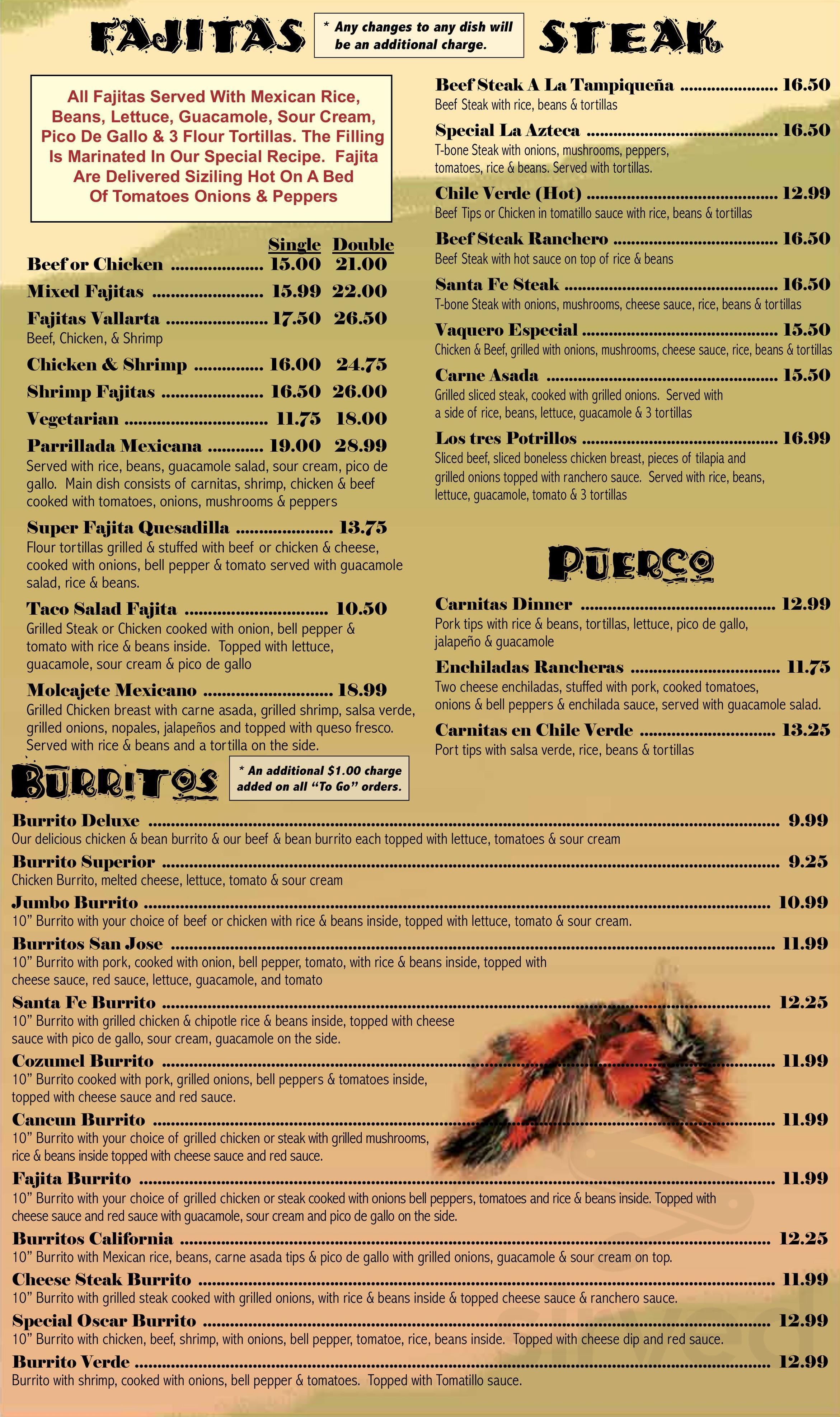 Los Gallos Mexican Grill menu in Rochester, New York, USA