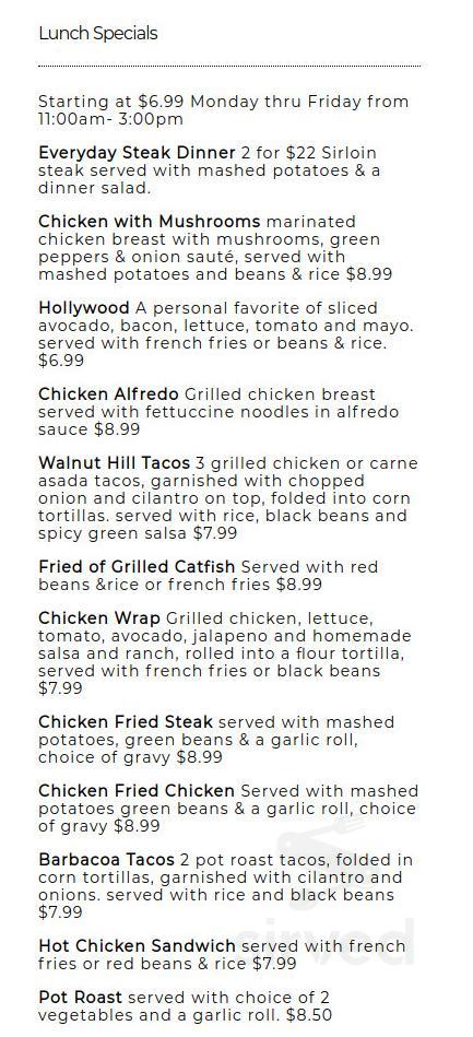 The Wild Turkey Dallas menus in Dallas, Texas, United States
