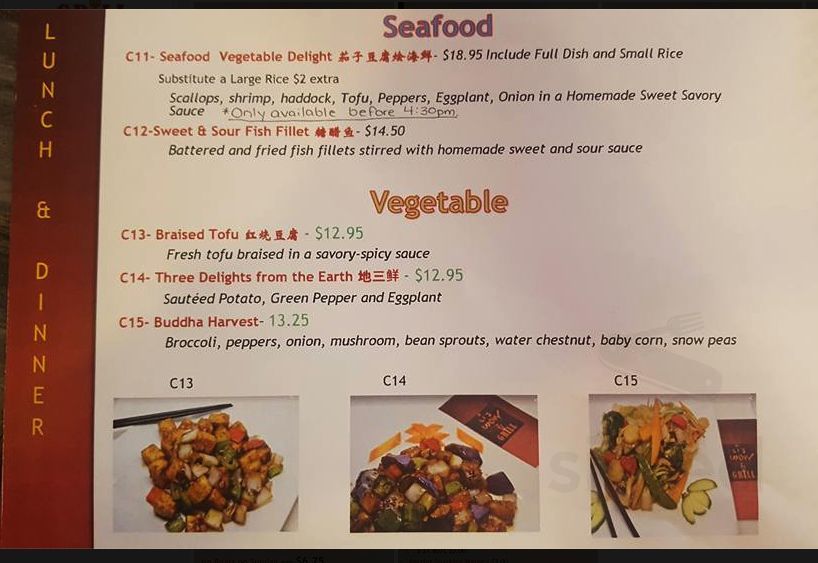 Li's Wok & Grill menus in Wolfville, Nova Scotia, Canada