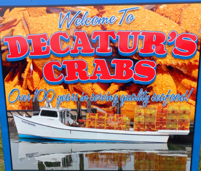 Menu for Decatur's Crabs in Fredericksburg, VA | Sirved