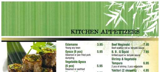 Menu for KUMO Japanese Hibachi Steakhouse & Hibachi Grill in Greenwood ...