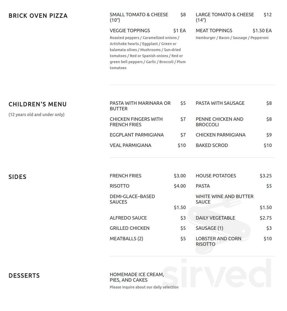 Christina's menus in Pembroke, Massachusetts, United States