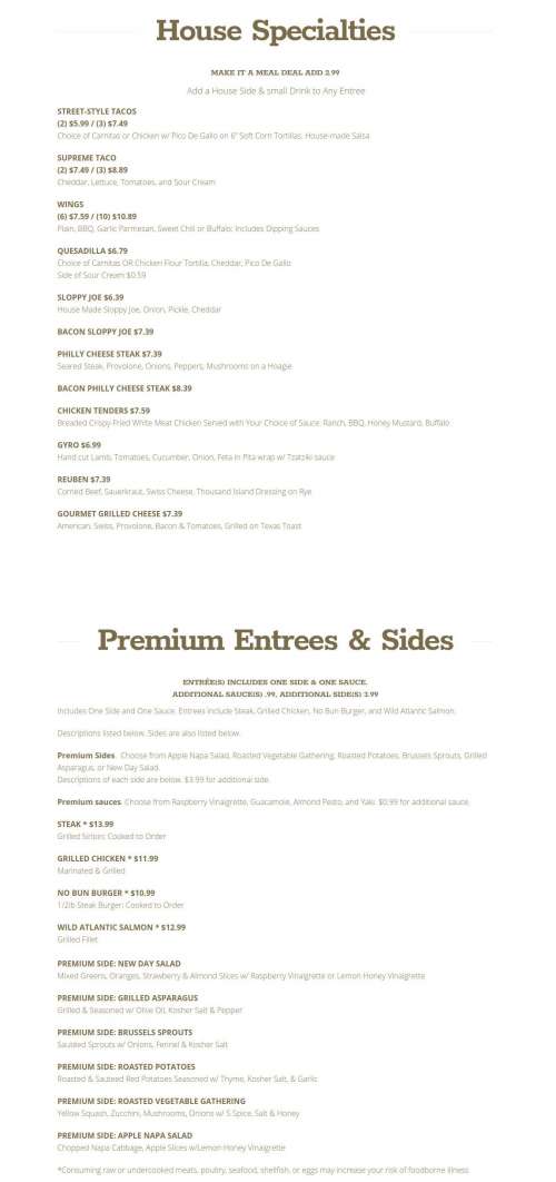 Opera House Coffee & Food Emporium menu in Kansas City, Missouri, USA
