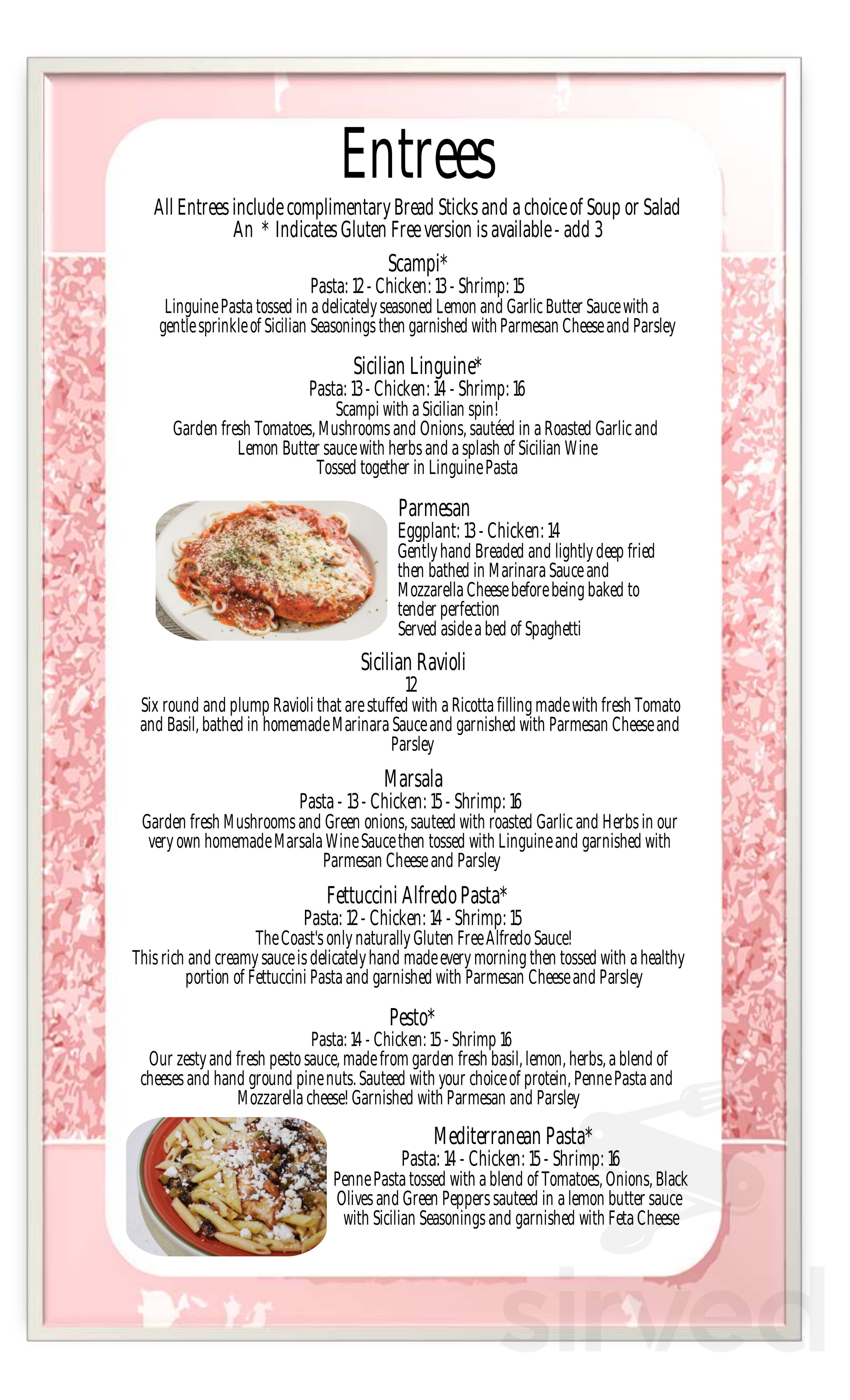 The Sicilian II menus in Biloxi, Mississippi, United States