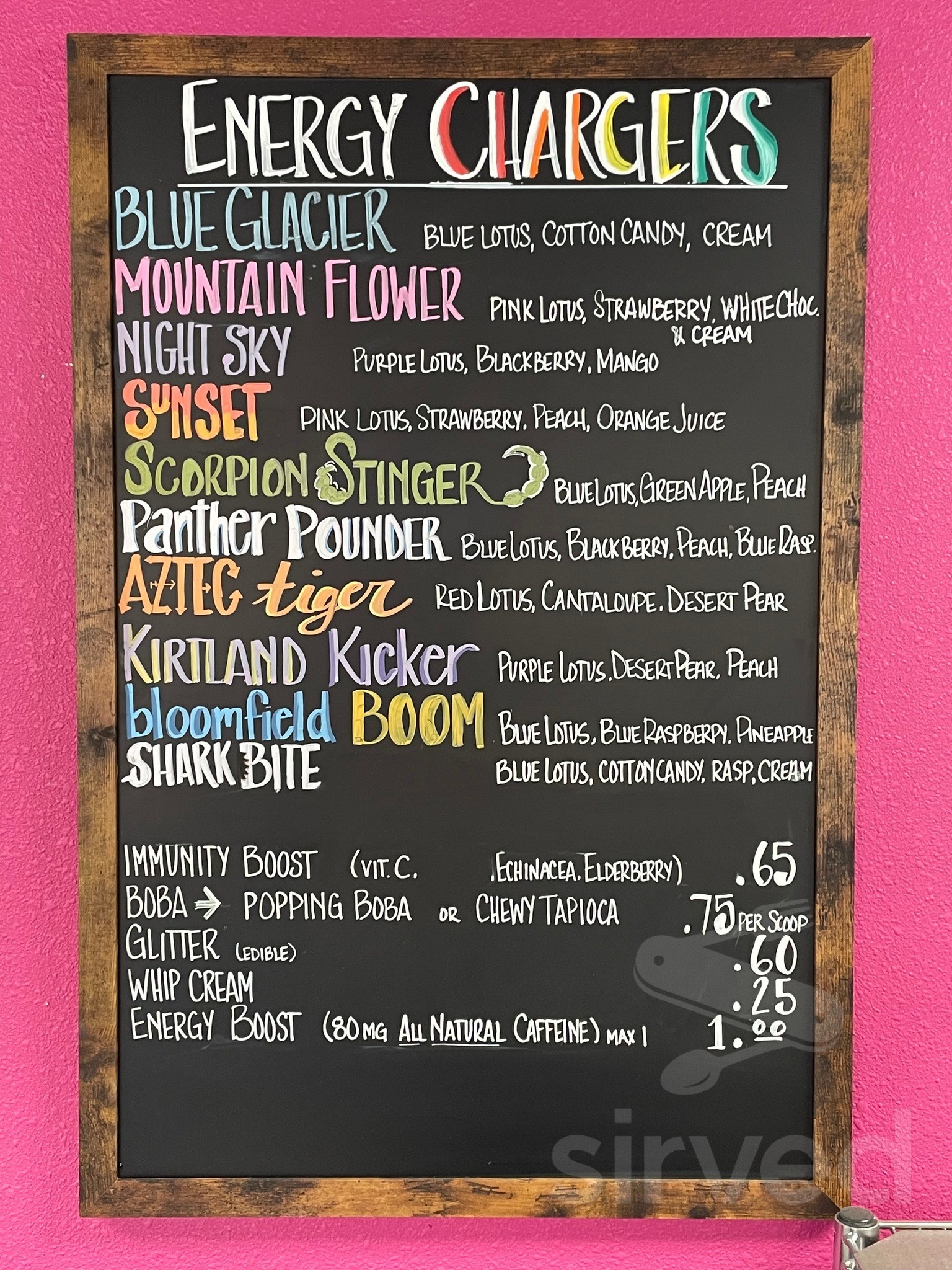 Ice Age Frozen Yogurt & Coffee menu in Farmington, New Mexico, USA
