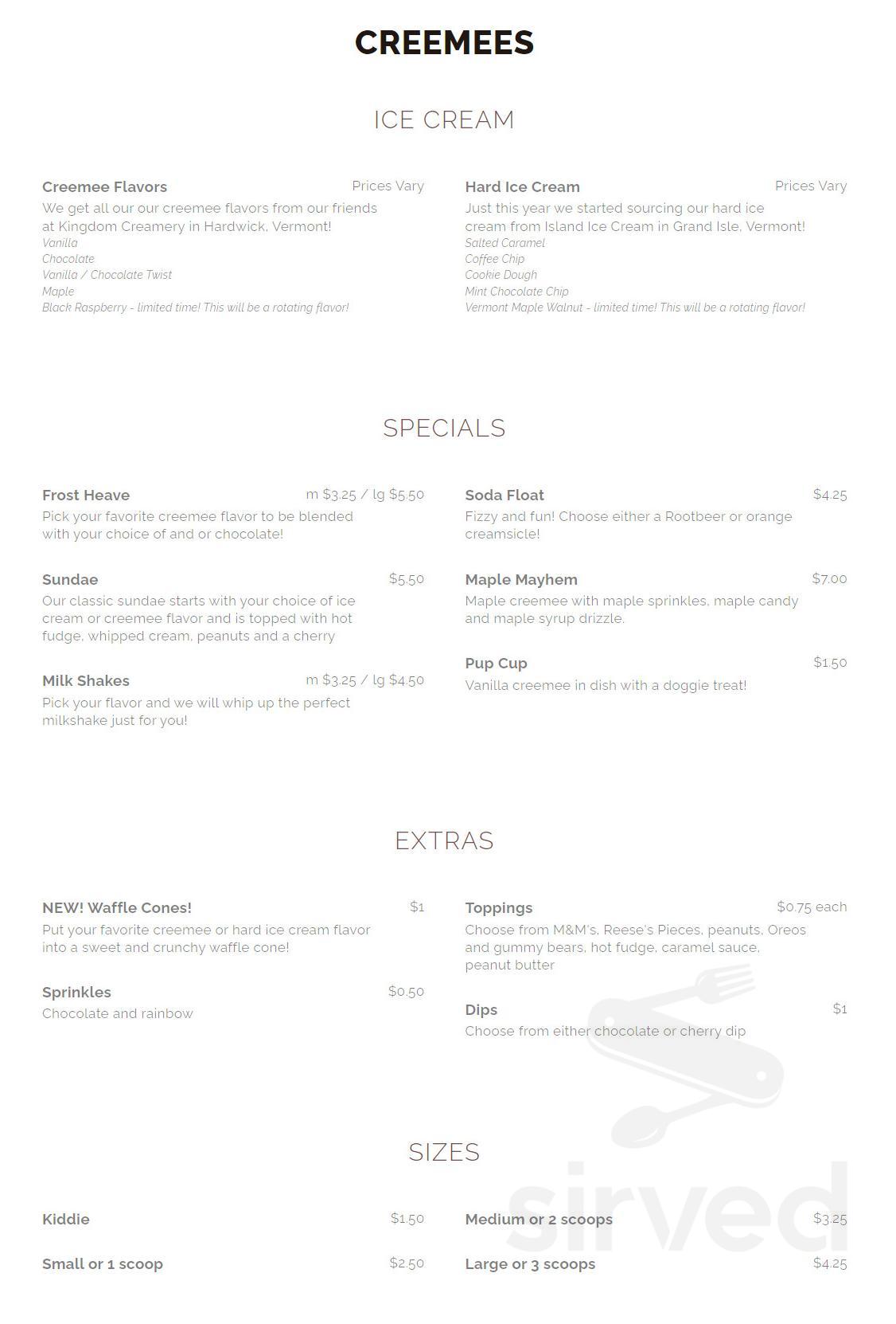 Crossroads Beverage & Deli menus in Waterbury Village Historic District ...