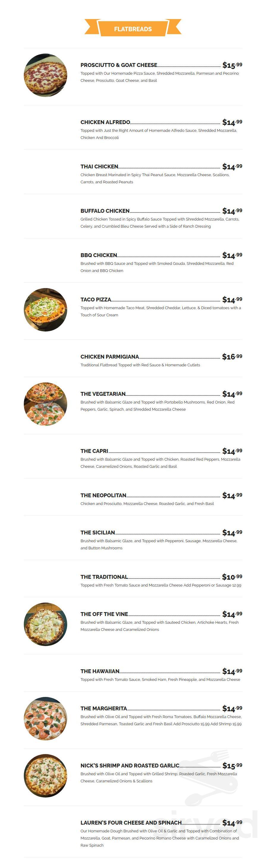 Off the Vine Tuscan Grille menus in Rowley, Massachusetts, United States