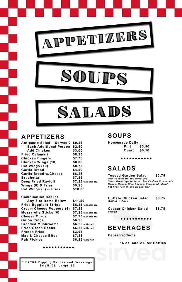Nonna's Pizzeria menus in Racine, Wisconsin, United States