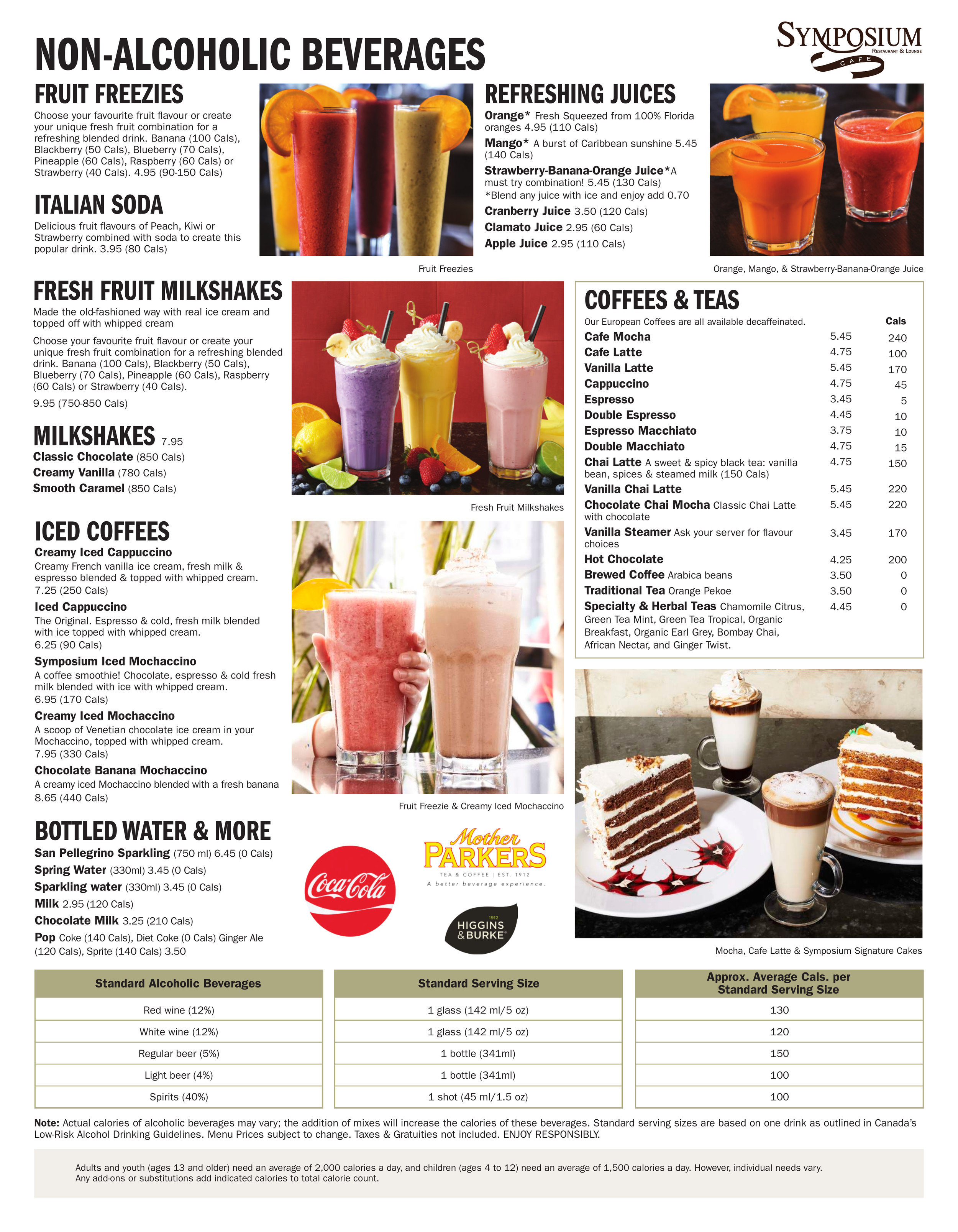 Symposium Cafe Restaurant Brantford menu in Brantford, Ontario, Canada