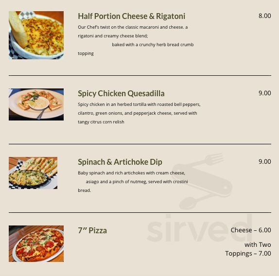 Silver City Restaurant & Ale House menu in Silverdale, Washington, USA