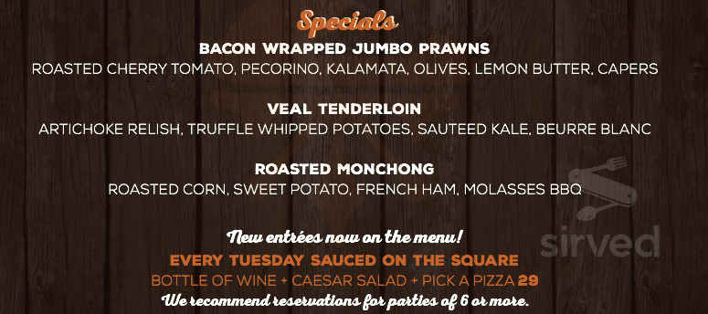 Zanata menu in Rockwall, Texas, USA
