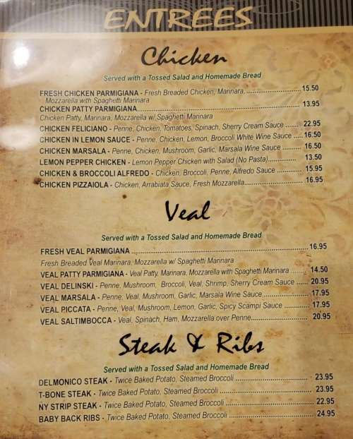 La Dolce Casa - DiMaggio's menu in Tamaqua, Pennsylvania, USA