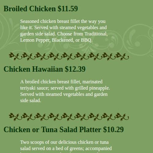 Dream Restaurant menu in Hollidaysburg, Pennsylvania, USA