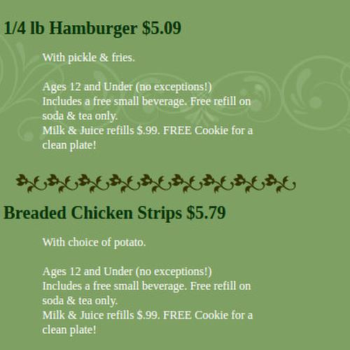 Dream Restaurant menu in Hollidaysburg, Pennsylvania, USA