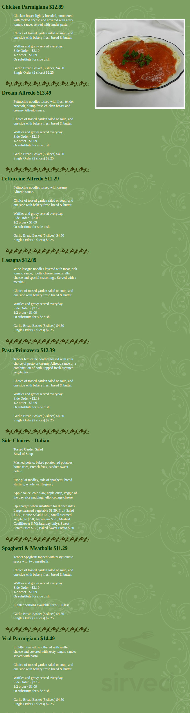 Dream Restaurant menus in Hollidaysburg, Pennsylvania, United States