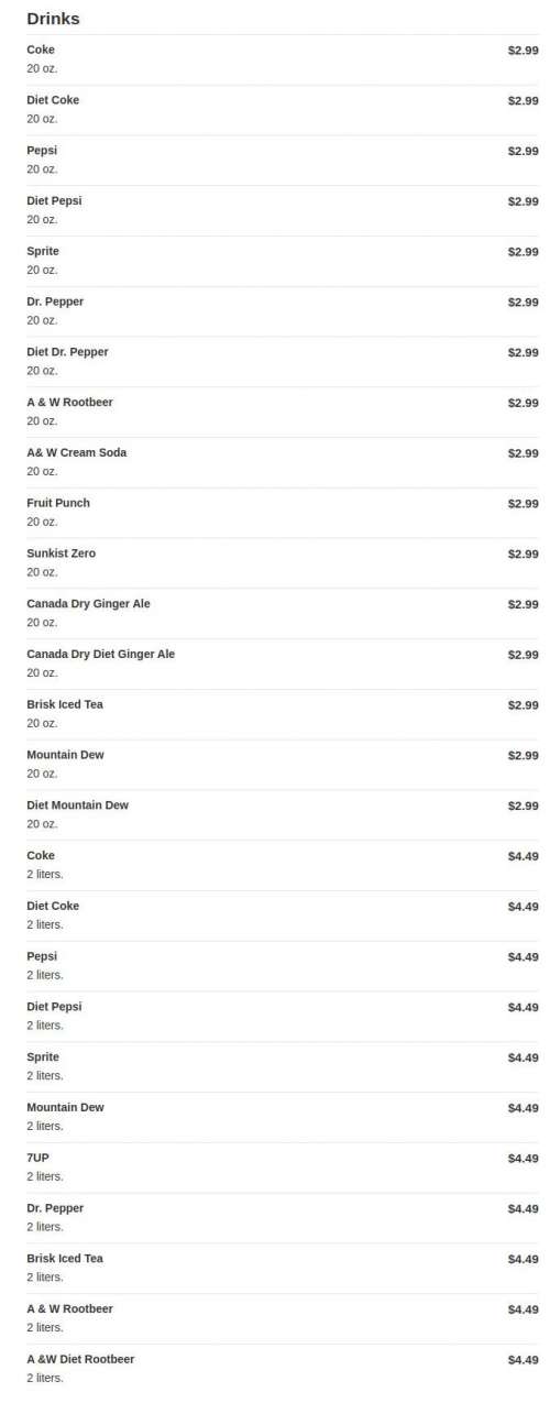 Princeton Deli And Convenience Store menu in Brick Township, New Jersey ...