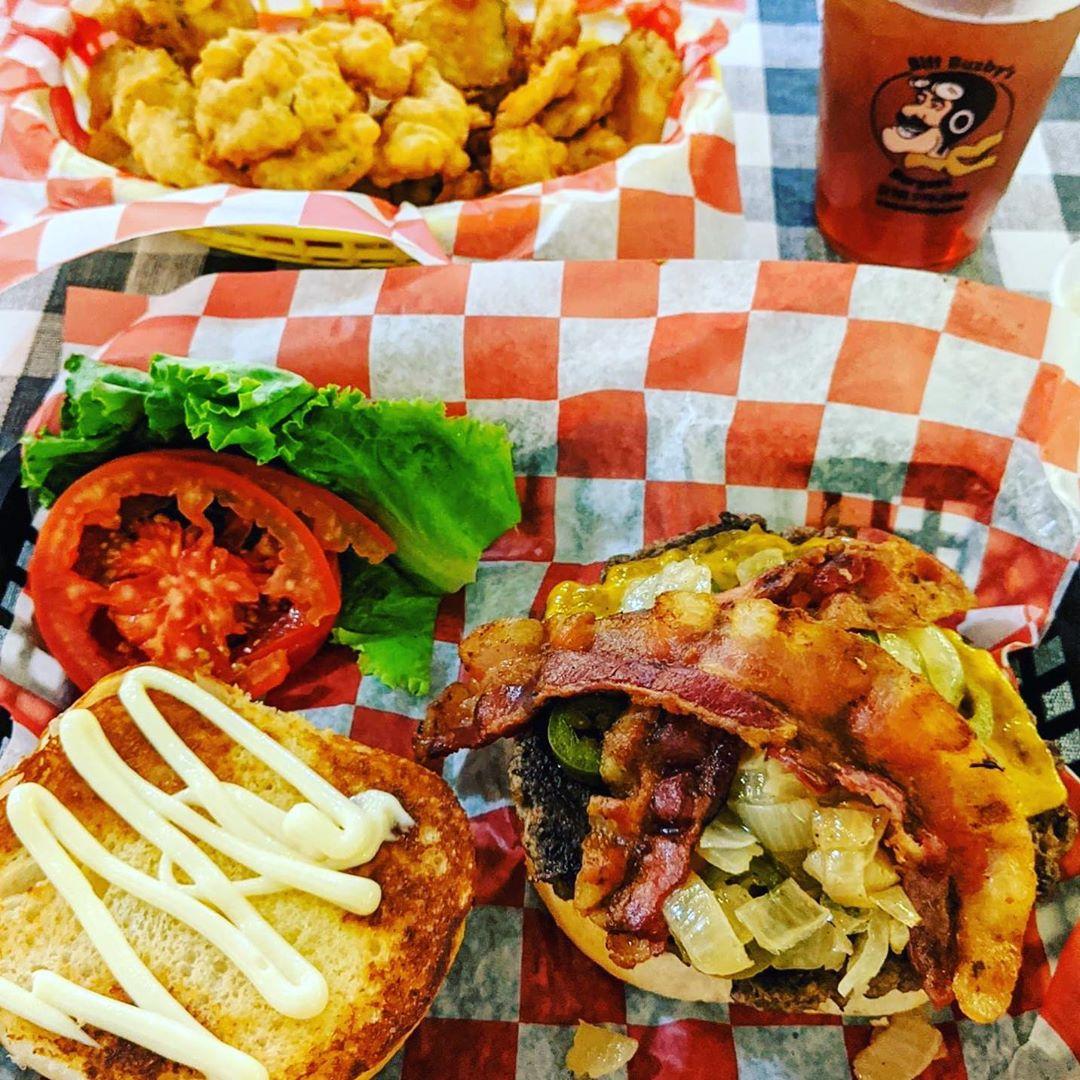 Biff Buzby's Burgers menu in Live Oak, Texas, USA