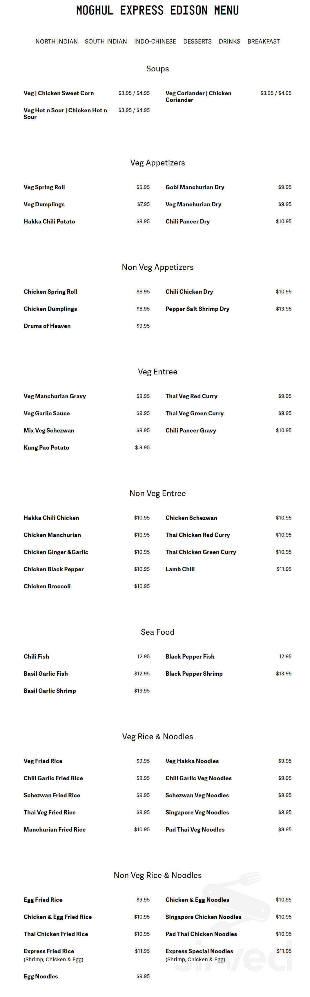 Moghul Express Parsippany menus in Parsippany-Troy Hills, New Jersey ...