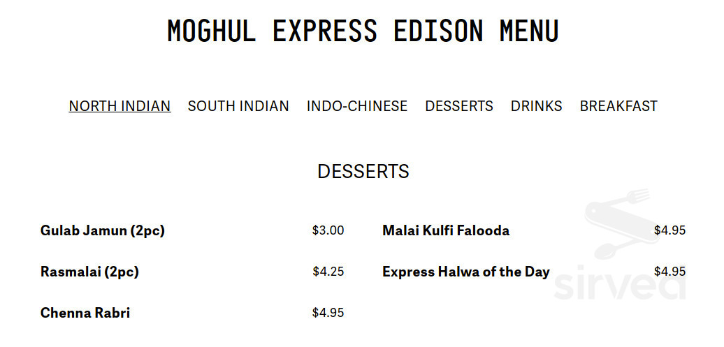 Moghul Express Kendall Park menus in Kendall Park, New Jersey, United ...
