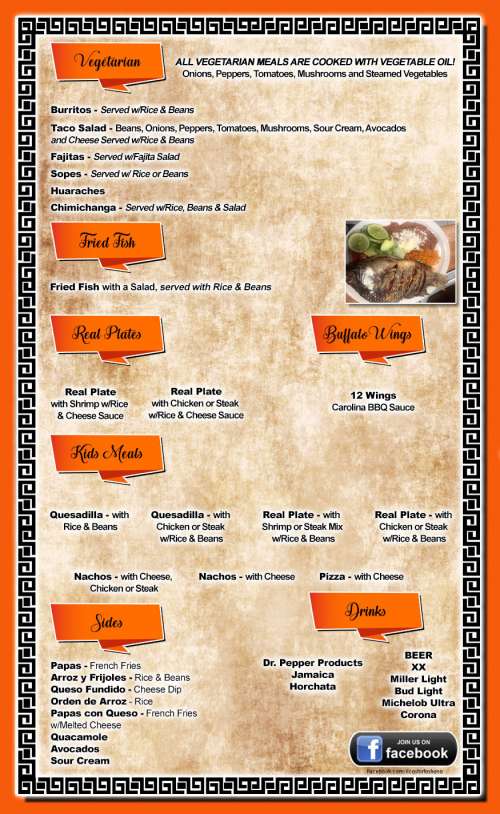 Ricas Tortas Hana menu in McMinnville, Tennessee, USA