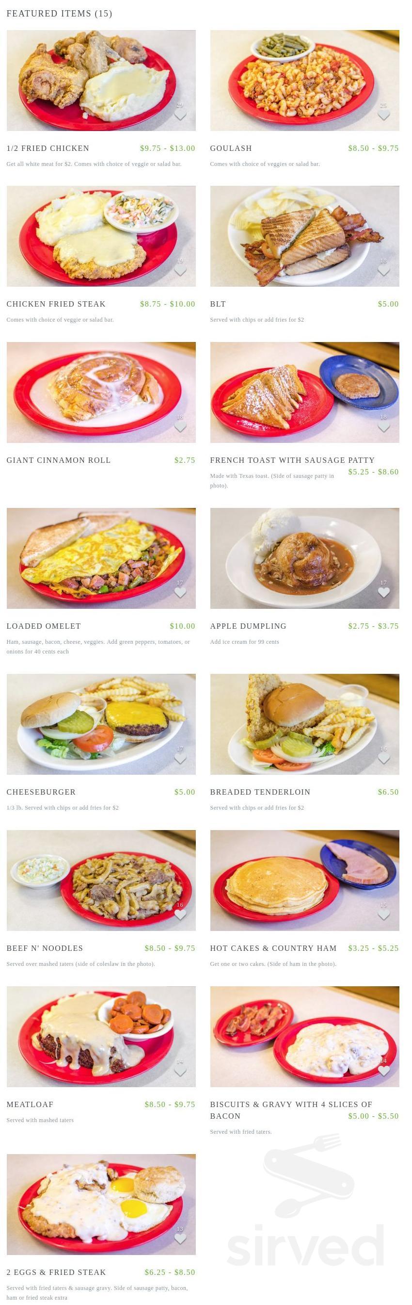 Apple Dumpling menu in Urbana, Illinois, USA