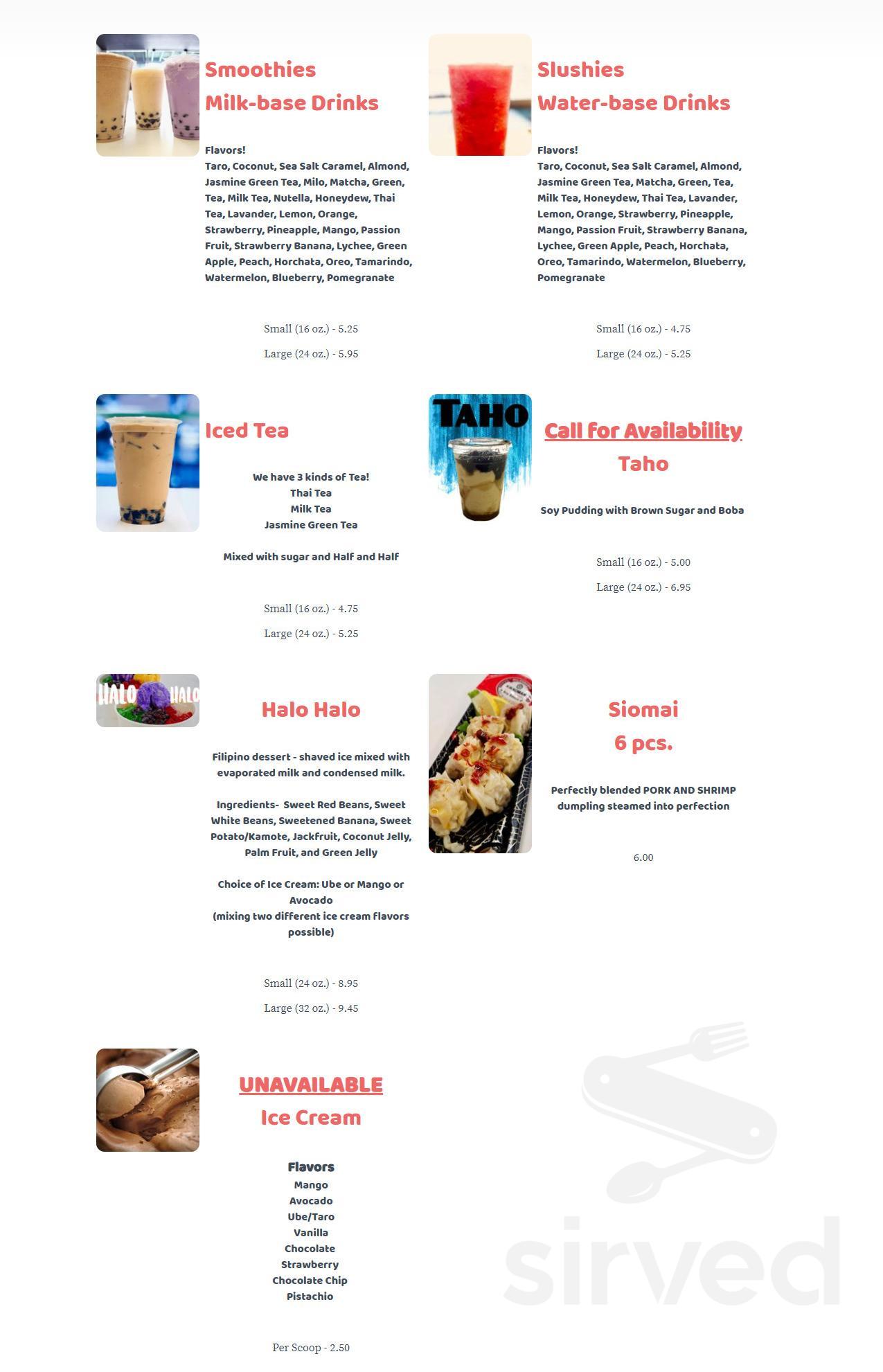 Boba Bistro(ryans bistro and boba house) menu in Santa Clarita ...