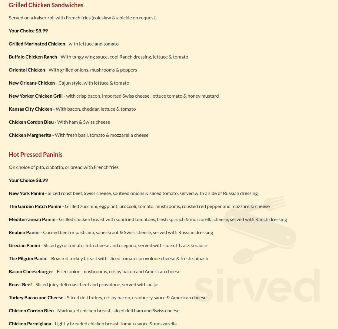 Menu - Harrington DE's Rudy's Family Restaurant | Sirved