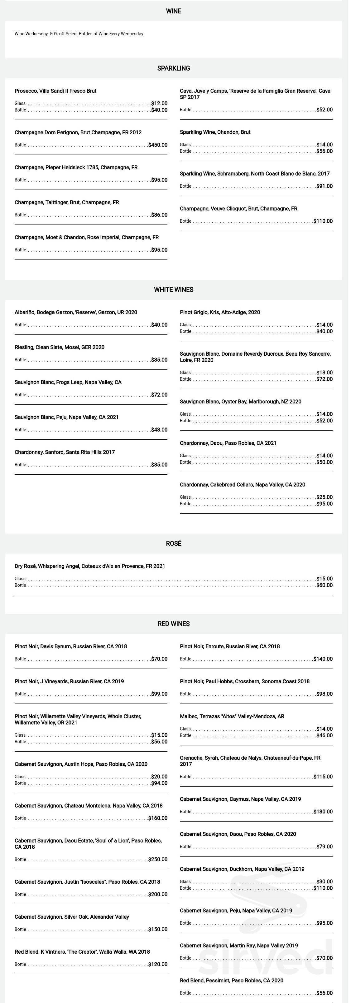 ARLO menus in San Diego, California, United States