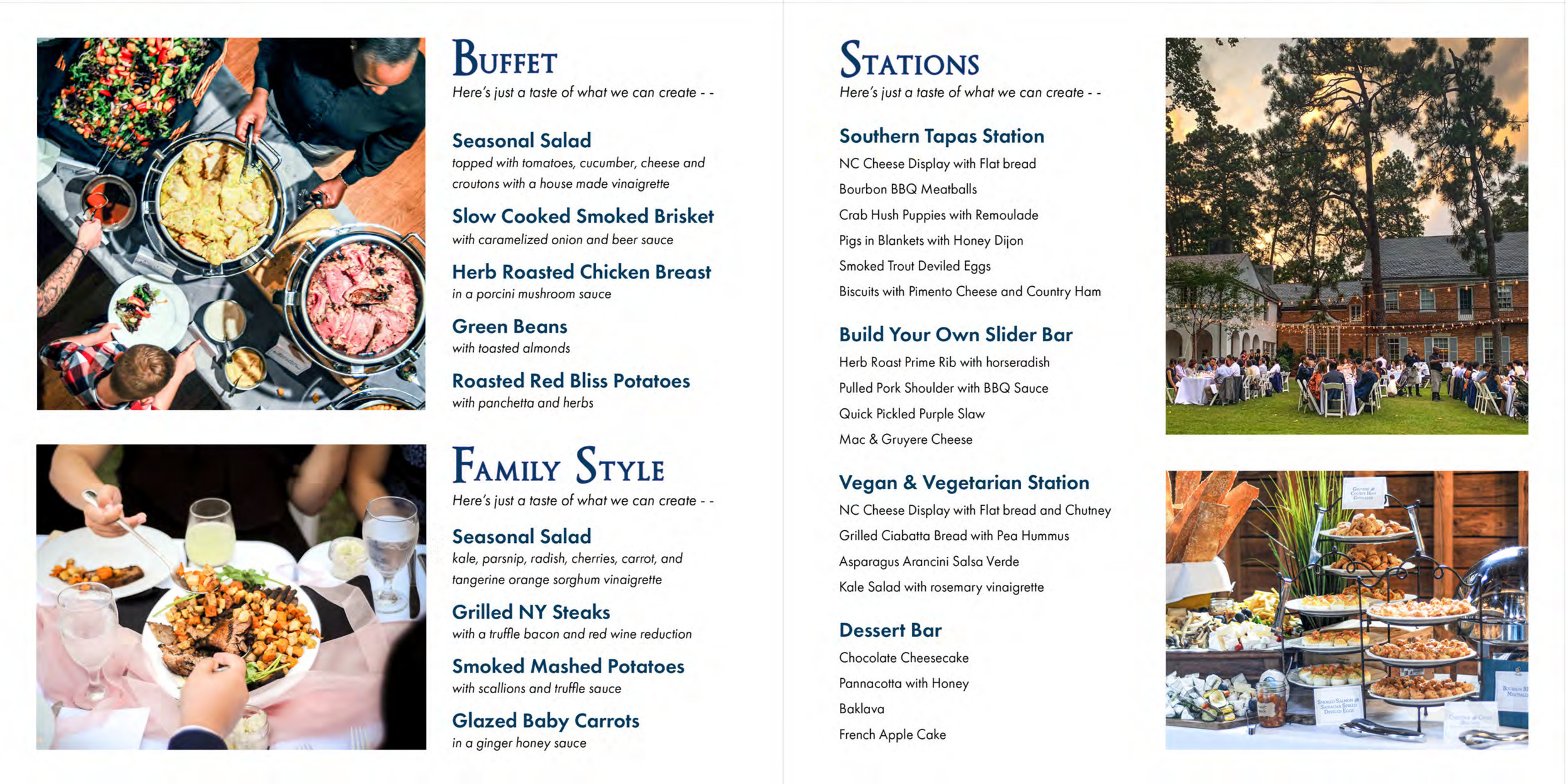 Elliotts Catering Company menu in Pinehurst, North Carolina, USA
