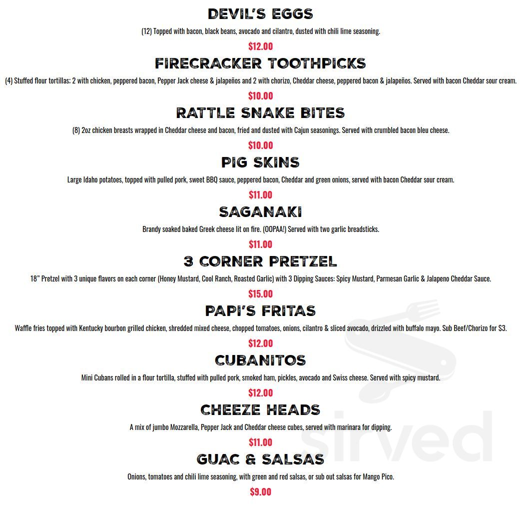 Crosstown Pub & Grill Naperville menu in Naperville, Illinois, USA