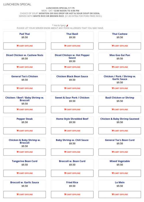 Mr. Wonton menu in Brooklyn, New York, USA