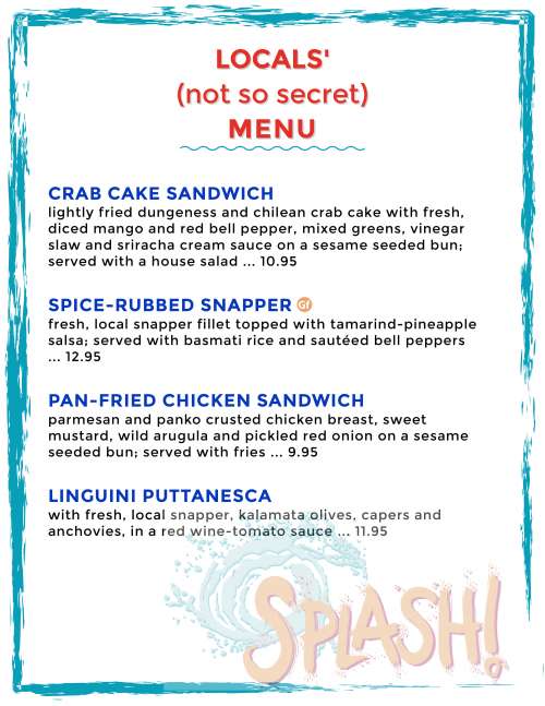 Makai Island Kitchen & Groggery menu in Santa Cruz, California, USA