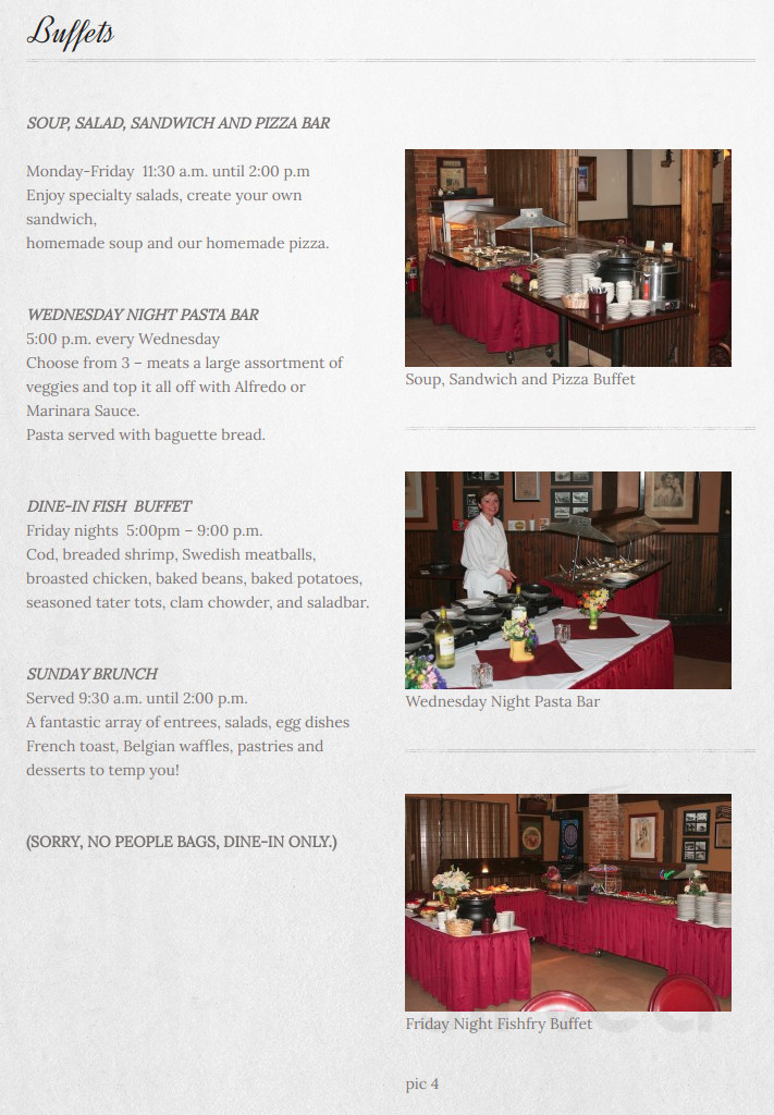 Liberty's Restaurant & Lounge menu in Red Wing, Minnesota, USA