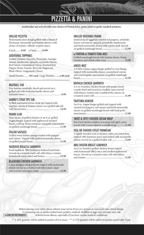 Mia Regazza menu in Abington, Massachusetts, USA