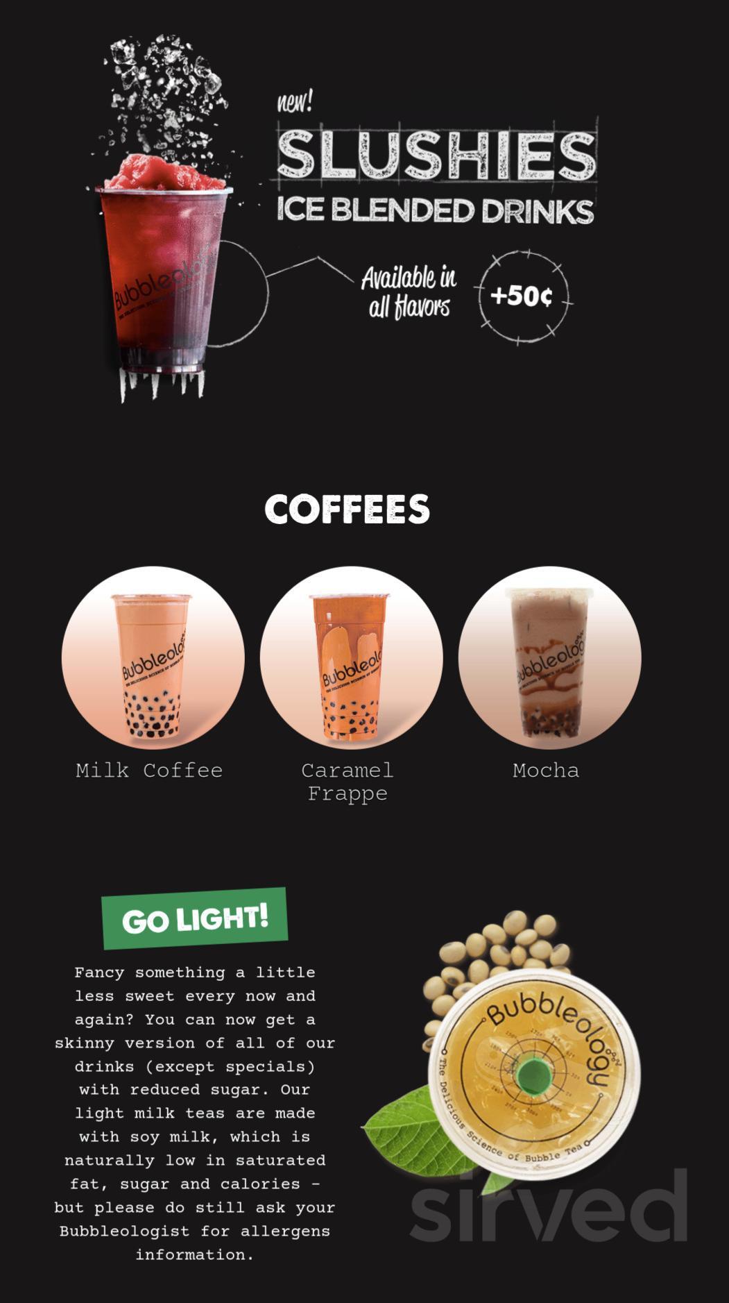 Bubbleology menus in Dearborn, Michigan, United States