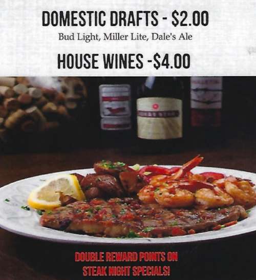 Dale's Southern Grill menu in Hoover, Alabama, USA