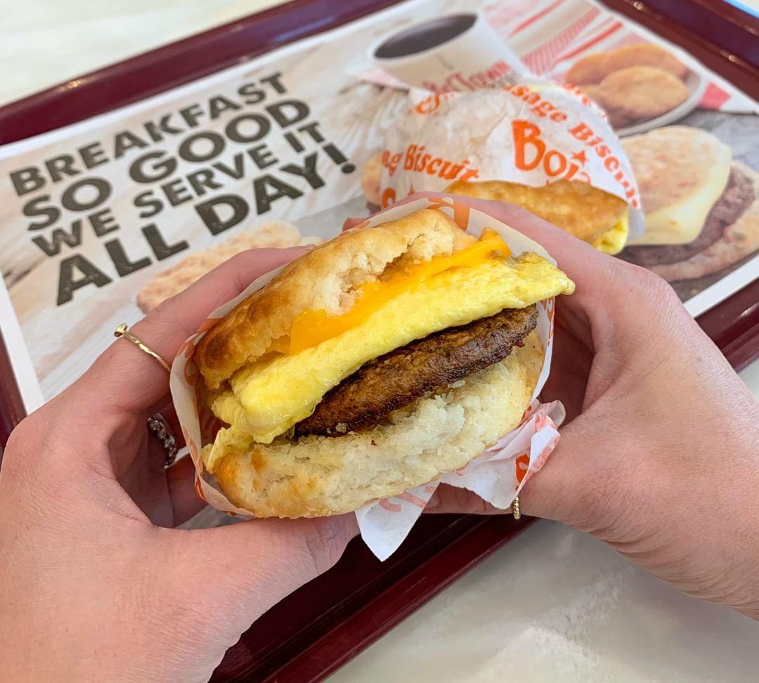 Bojangles menu in Muscle Shoals, Alabama, USA