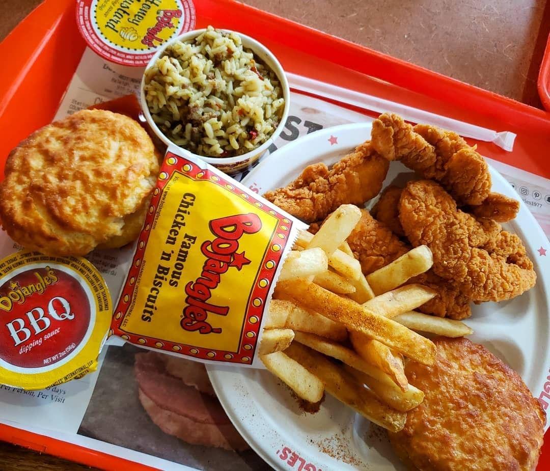 Bojangles menu in Muscle Shoals, Alabama, USA